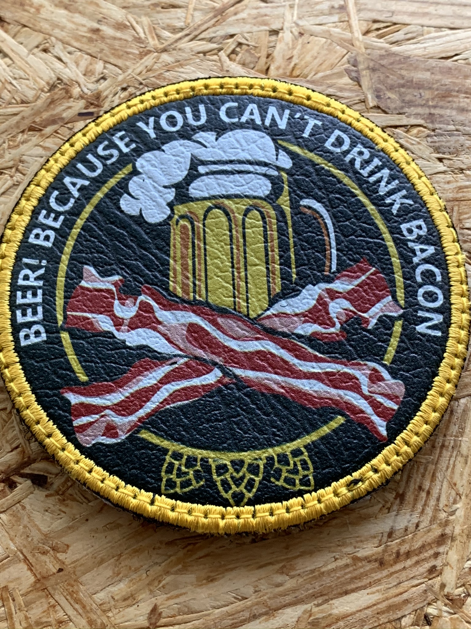 Leatherpatch: "Beer & Bacon" | BBQ | Patches | patch-werk