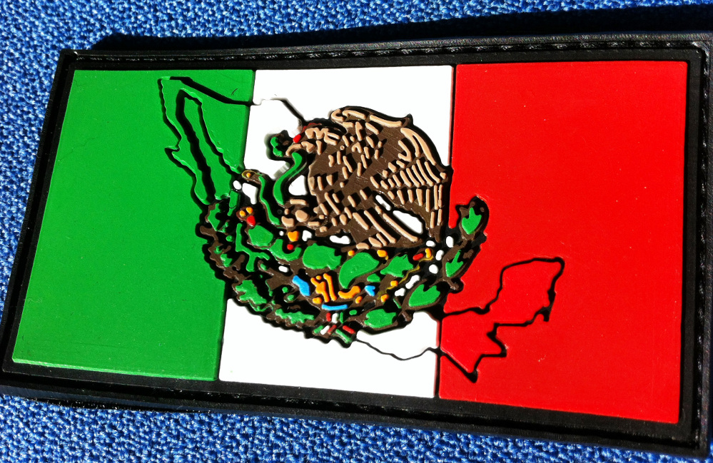 3D Rubber Patch:"MEXICO" | NATIONAL/INTERNATIONAL | Patches | patch-werk