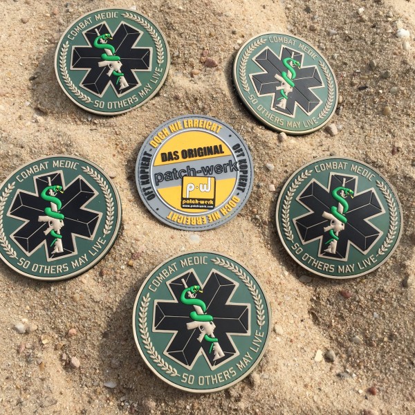 3D Rubber MORALE PATCH: "COMBAT MEDIC" | PUBLIC SERVICE | Patches ...